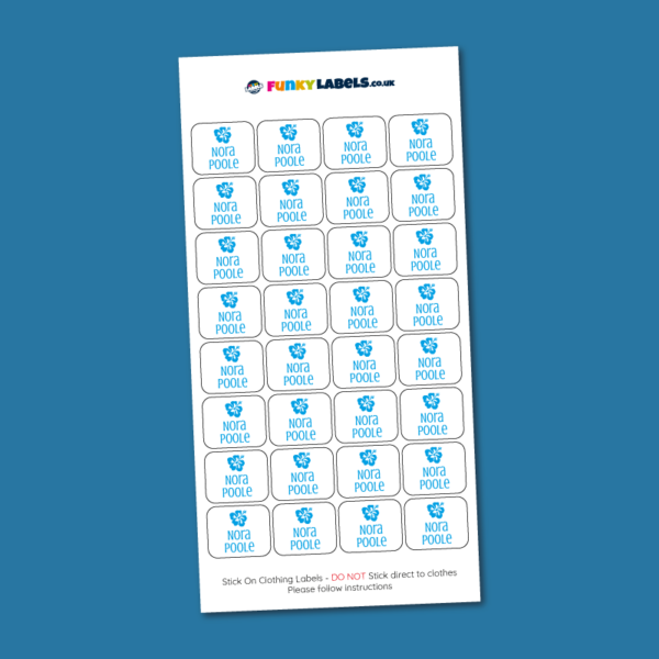 Funky Stick On Clothing Name Labels - Funky Labels