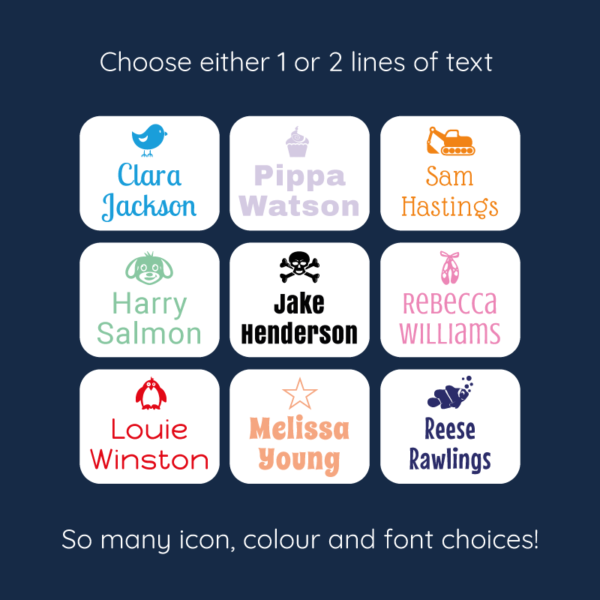 Funky Stick On Clothing Name Labels - Funky Labels