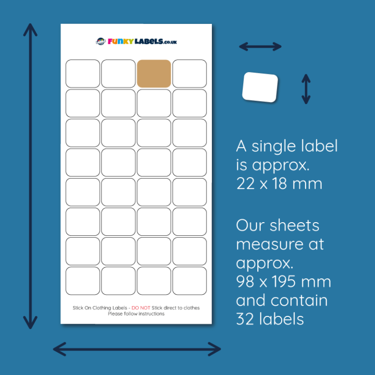 Funky Stick On Clothing Name Labels - Funky Labels