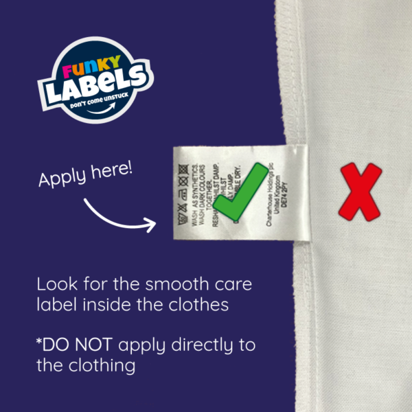 Stick On Diggers Clothing Name Labels - Funky Labels