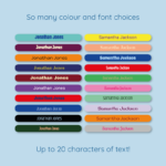 Stick On Mini Name Labels - Funky Labels