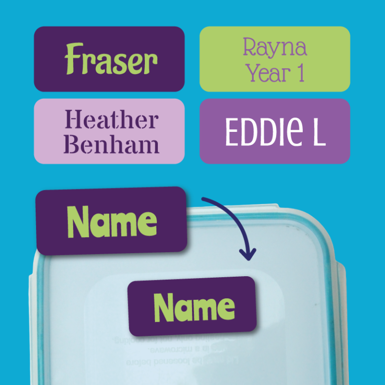Name Stickers - Funky Labels