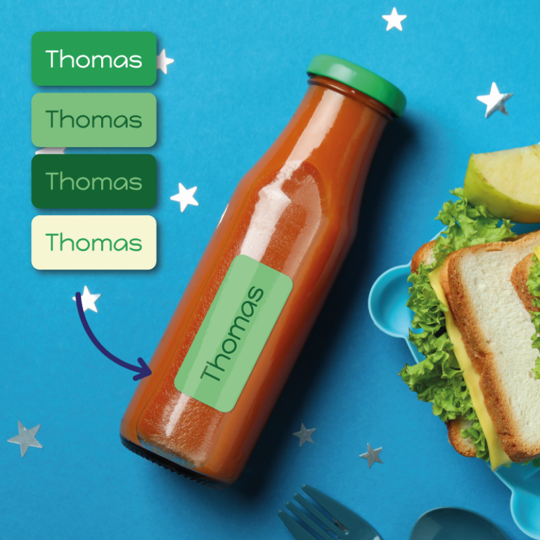 Colourful Personalised Large Stickers - Funky Labels