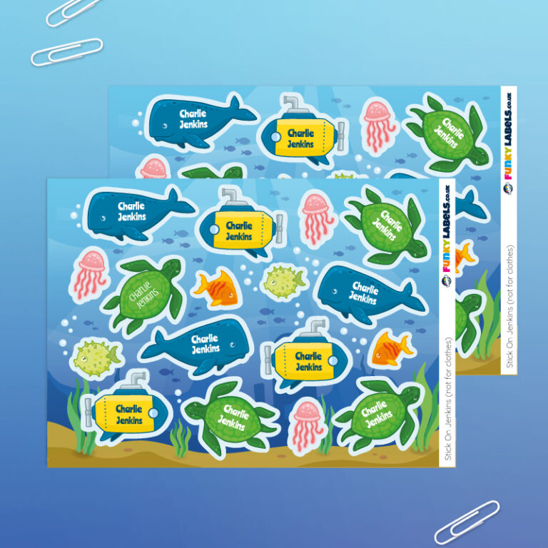 Super Deluxe Under The Sea Label Pack - Funky Labels