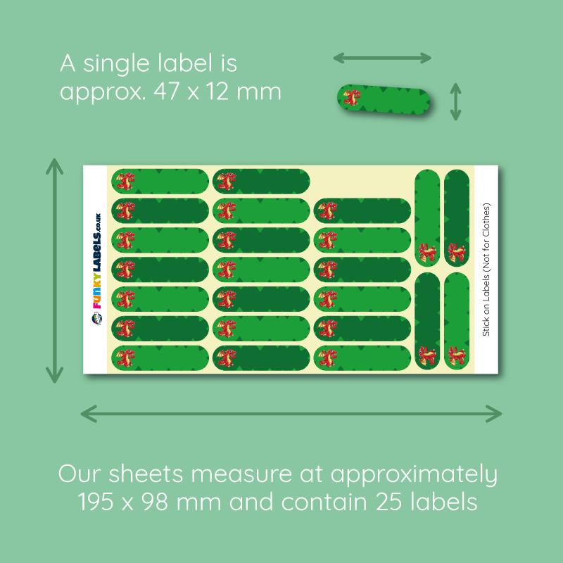 Dragon Personalised Name Stickers - Funky Labels