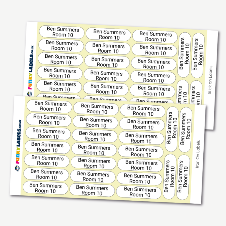 Care Home Labels - Funky Labels